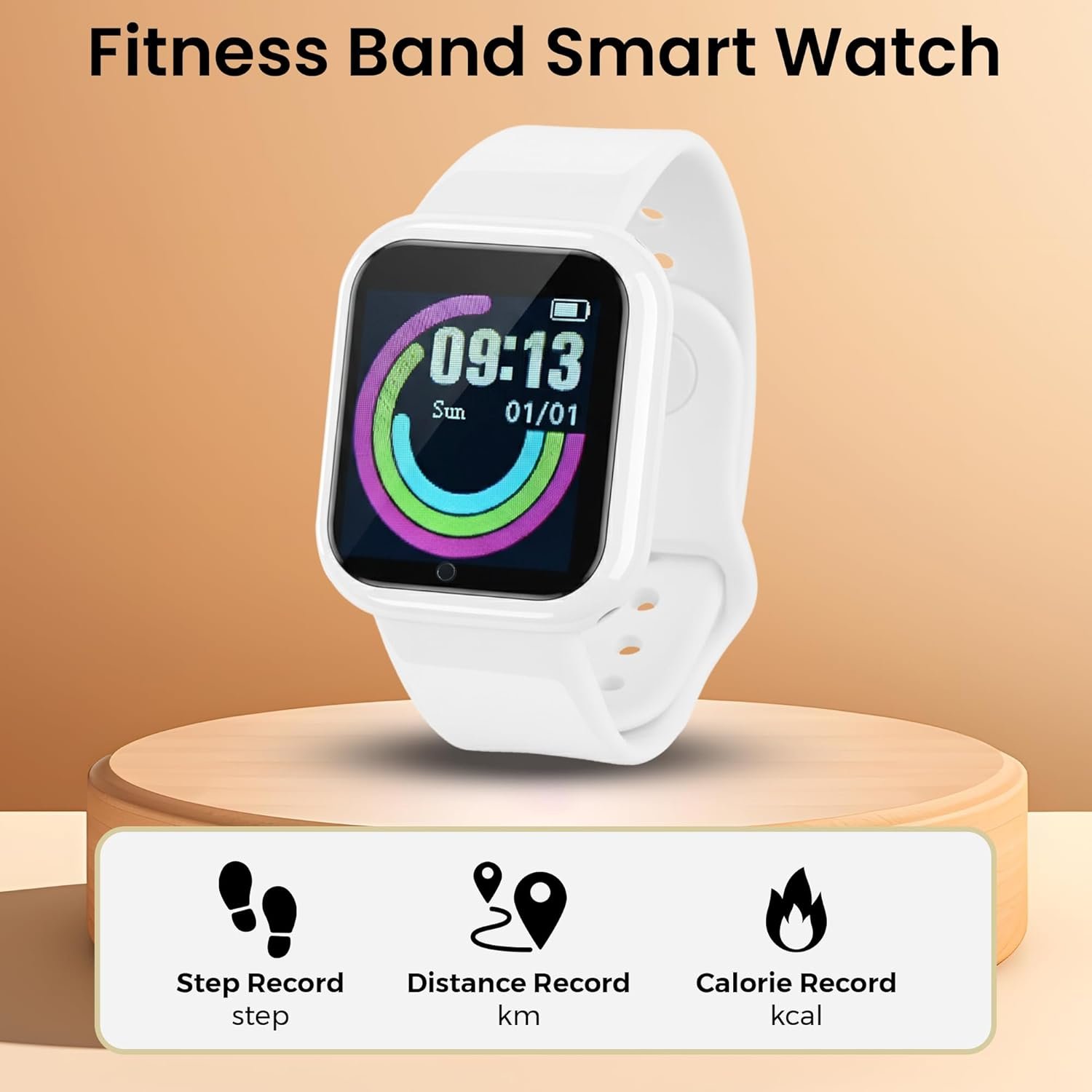 Bouncefit M I D116 Fitness Band Smart Watch for Men, Women, Boys, Girls ...