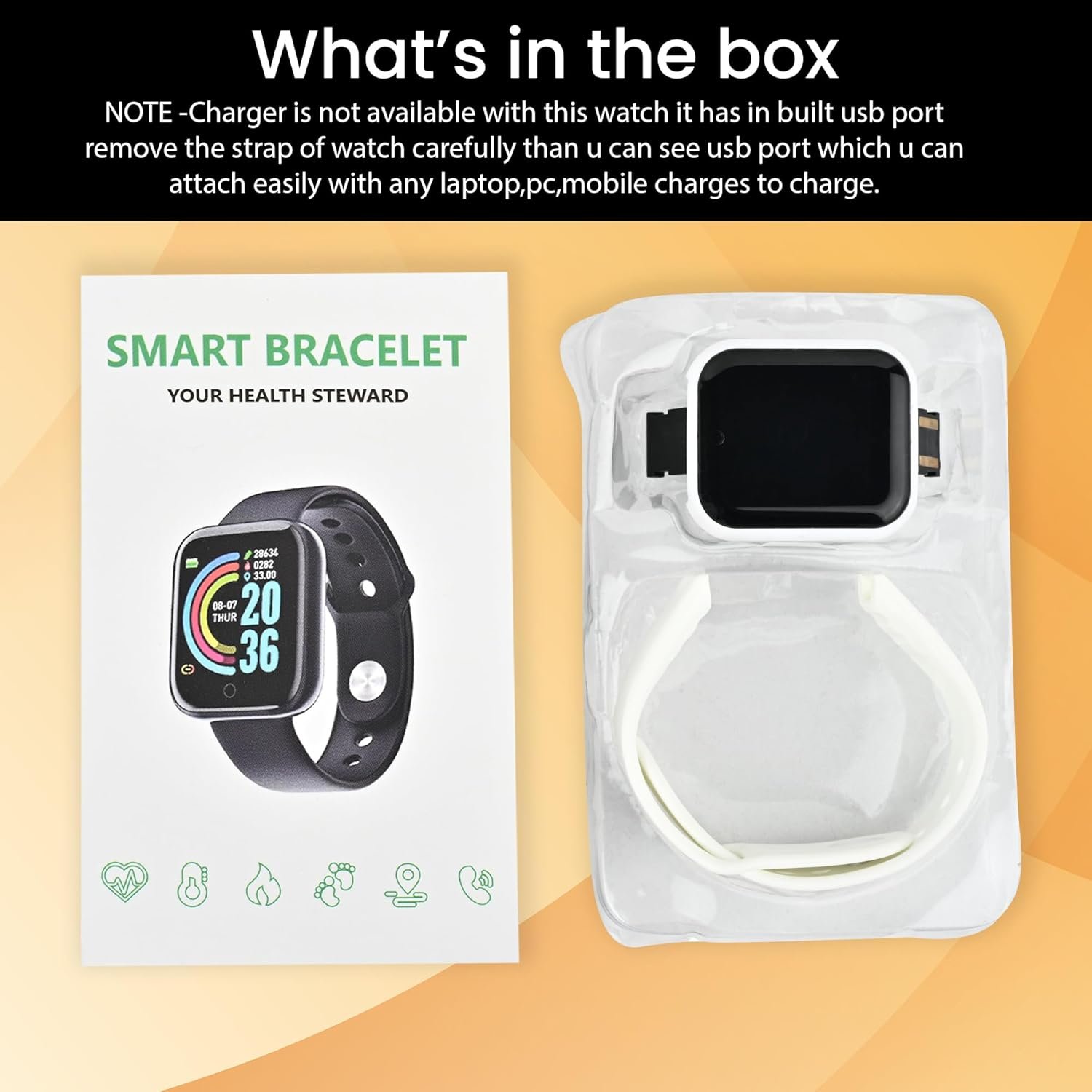 Bouncefit M I D116 Fitness Band Smart Watch for Men, Women, Boys, Girls ...