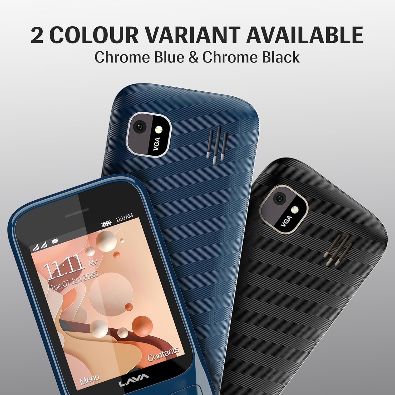 Lava Gem 2025 Dual Sim Keypad Phone (2.8" Display, Camera & Flash ...