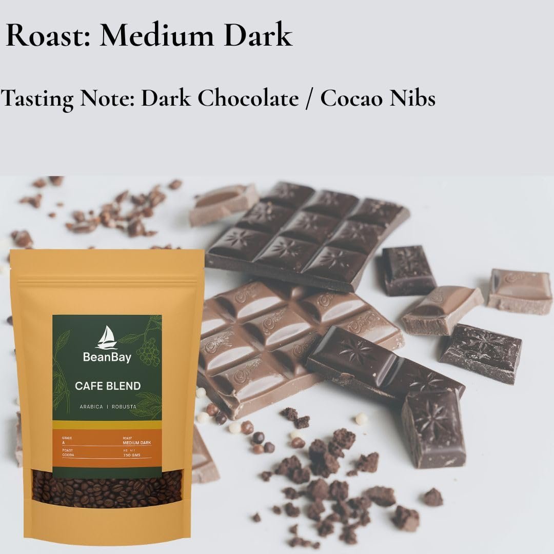 Bean Bay Café Blend – 500g | Premium Arabica & Robusta Coffee Beans ...