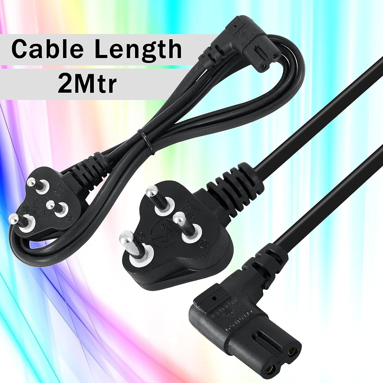 Storite 2 Pack 2 M 2-Pin Universal AC Laptop Power Cable Cord 2 Pin ...