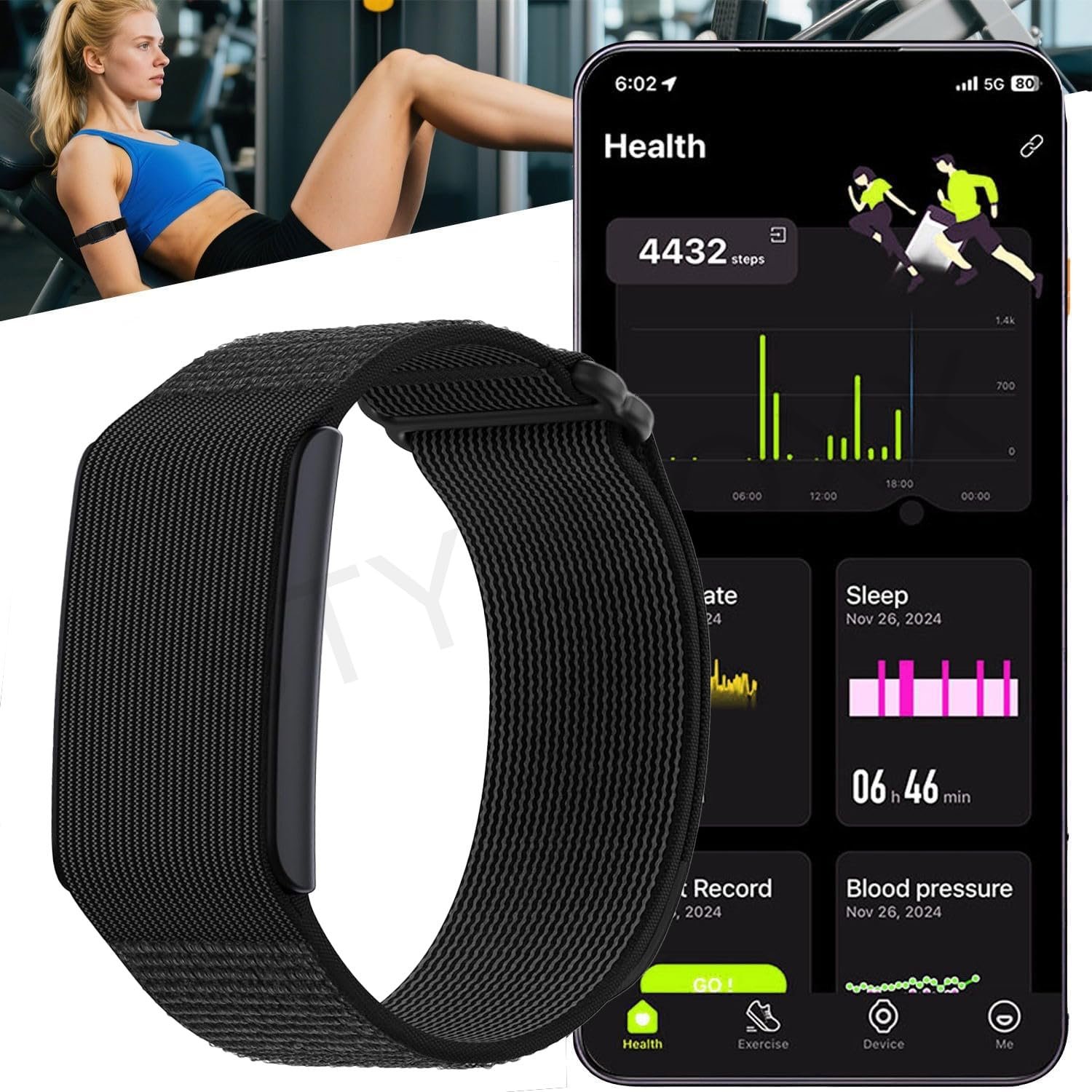 Qfit Fitness Band, Activity and Sleep Tracker with Heart Rate Monitor ...