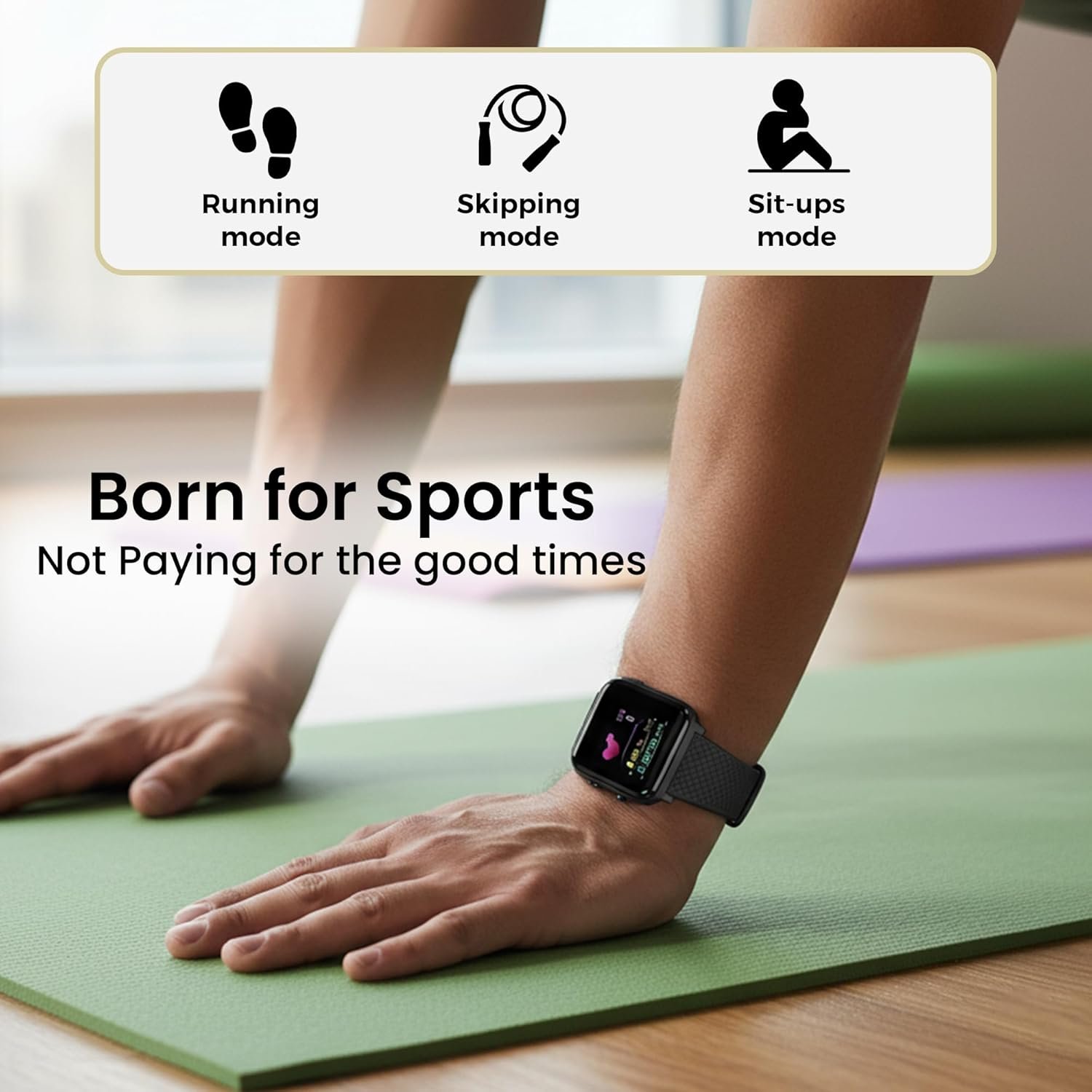 Bouncefit D20 Y68 Fitness Band Smart Watch for Men, Women, Boys, Girls ...