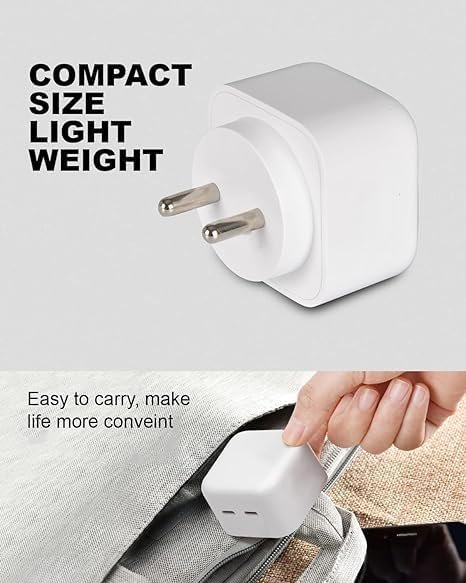 GILERINS® Original 35W Dual PD 3.0 GaN USB-C Port Compact Power Adapter ...