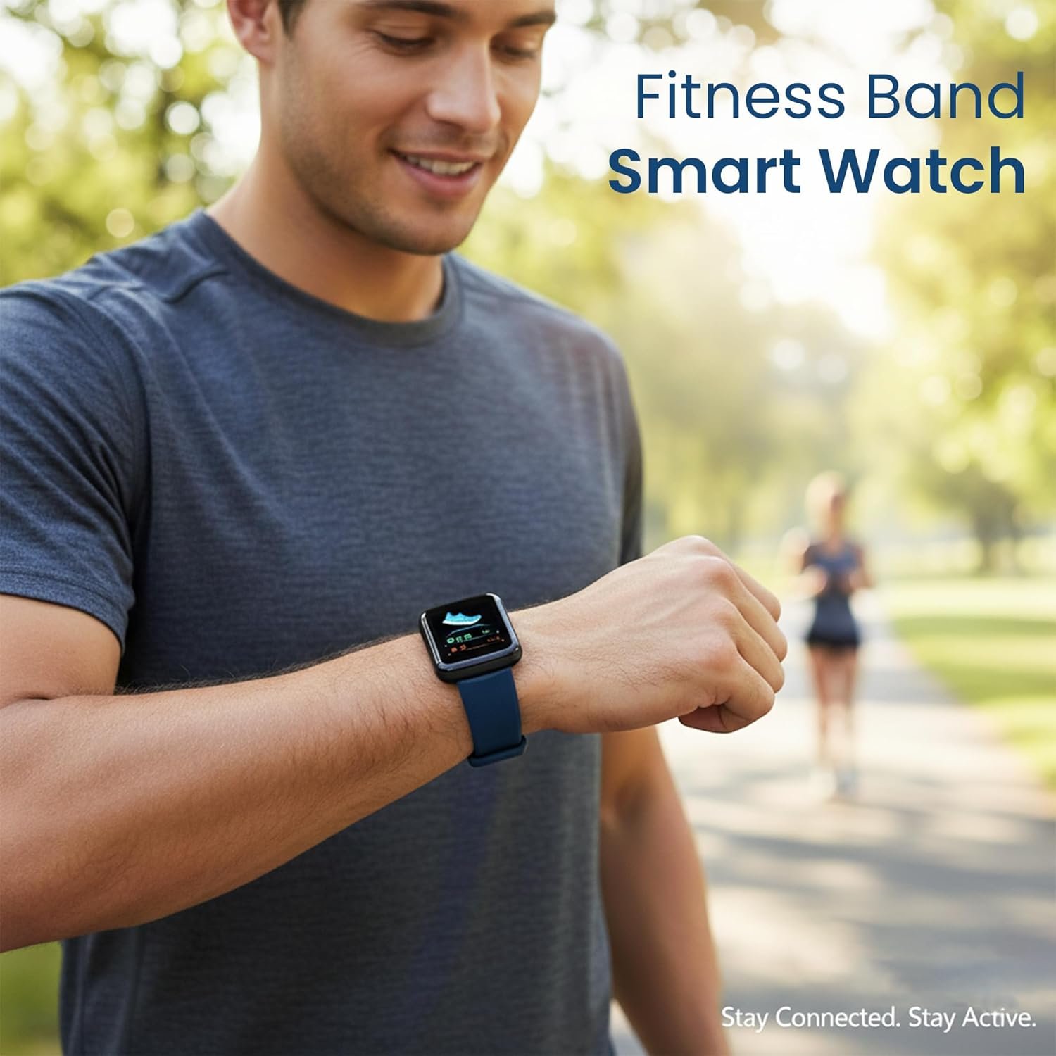 Bouncefit M I D116 Fitness Band Smart Watch for Men, Women, Boys, Girls ...