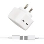 GILERINS® Original 35W Dual PD 3.0 GaN USB-C Port Compact Power Adapter ...